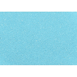 MIKIMIQI 6 Pcs Art Sand, Craft Sand Kit 1.25oz Bottles Sand Arts and Crafts Kit DIY Sand Painting Decorative Sand Vase Glass Sand Scenic Sand Wedding Sand for Decorations (Cyan)