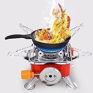 Grill Small Square Stove Portable Gas BBQ Grill For Backpacking Hiking