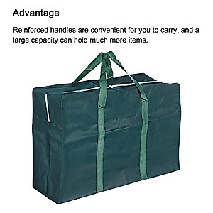 PATIKIL Closet Storage Bags, 27.5'' Length Waterproof Clothes Blankets Organizer Bag with Carrying Handles for Bedding, Green