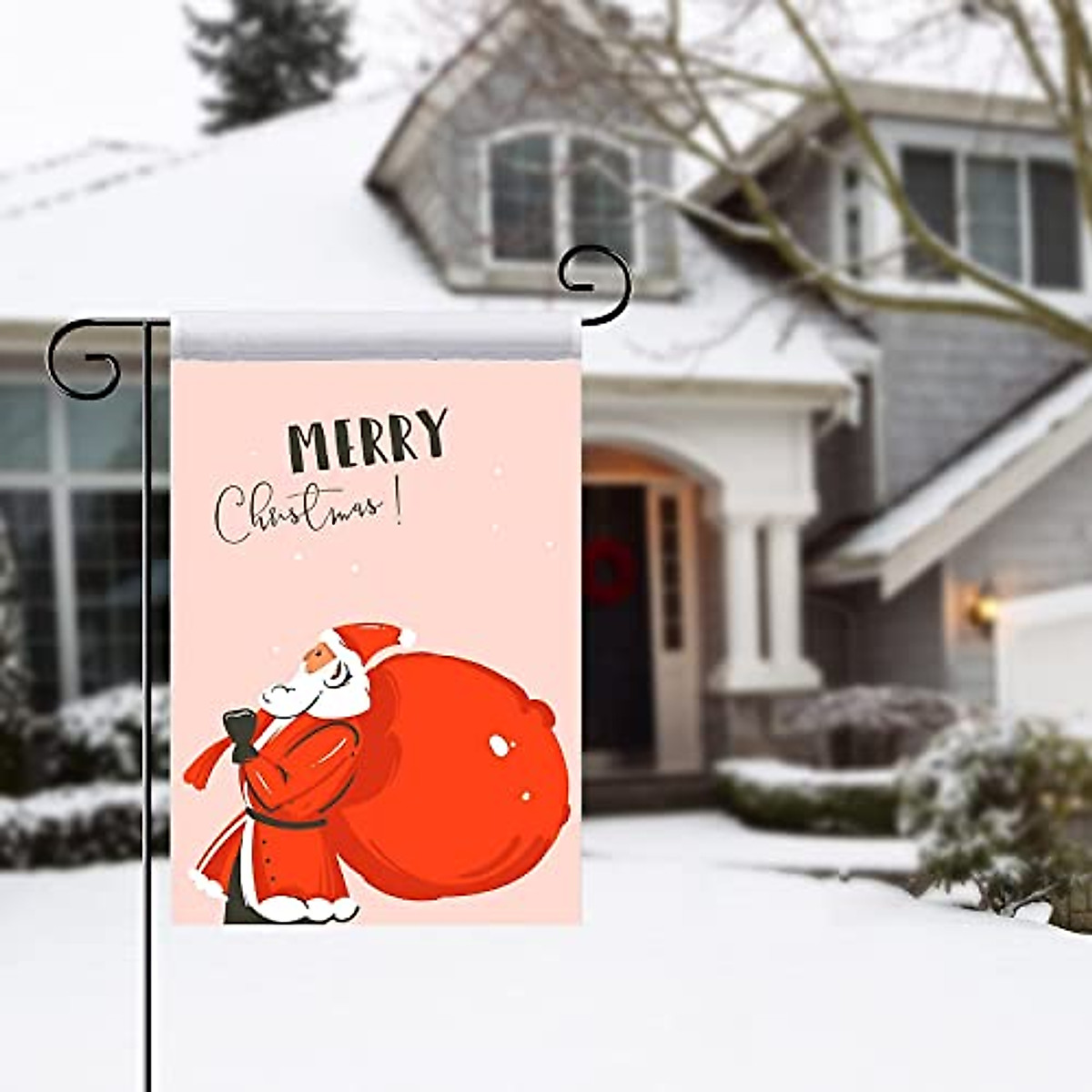 Blank Garden Flags Set, Solid Black Lawn Flags Plain White Yard Flags, DIY Polyester Banners Flag for Heat Transfer Vinyl Outdoor Courtyard Decoration Garden Decor, 11.8 x 17.7 Inches (24 Pieces)