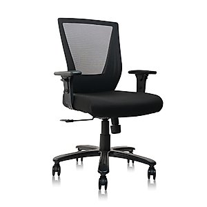 CLATINA Heavy Duty Office Chair 400lbs, Big and Tall, High-Back Executive Desk Chair with Extra Wide Thick Seat, Adjustable Armrests, Ergonomic Mesh Computer Chair for Home Office (1PK)