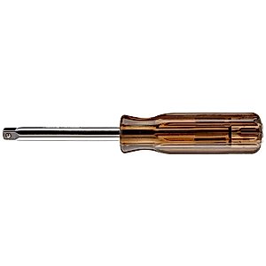 Edward Tools 1/4” Drive Spinner Handle Nut Driver - 6” Handle Extension attaches quickly to standard 1/4” nut set - Heavy duty rust proof steel - Ribbed handle for extra leverage