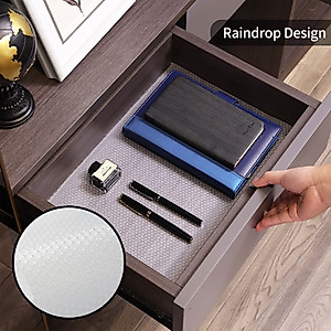 PABUSIOR Refrigerator Liners Mats Washable, 8PCS EVA Transparent 11.8"x17.7" Fridge Shelf Liner, Easy to Cut, Waterproof, Reusable Refrigerator Pads for Fruit, Vegetable Drawers, (Clear Placemat)