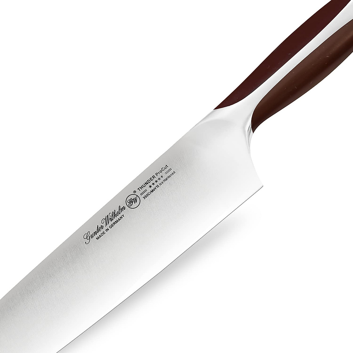 Gunter Wilhelm 10” Chef Knife, Multi-Use Professional Kitchen Knife, Full Tang,  Thunder ProCut Series