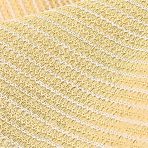 ALBN Balcony Privacy Screen Cover Outdoor Windbreak Net Fence Sunshade Weatherproof HDPE Tear Resistance Balcony Covering with Cable Ties (Color : Beige, Size : 90x240cm)