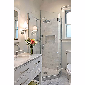 Natural Stone Accessories Shower Corner Shelf MM Quartz Statuary Size 9"x 9" Both Sides Polished