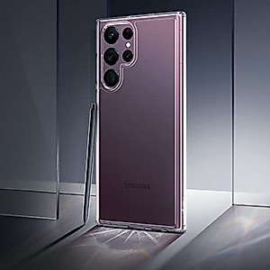 Spigen Ultra Hybrid Designed for Galaxy S22 Ultra Case (2022) - Crystal Clear