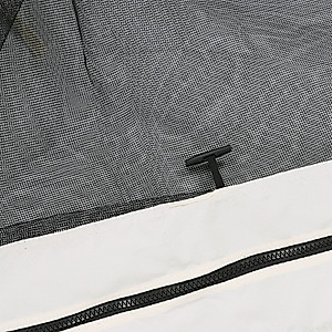 Outsunny 12' x 12' Universal Replacement Mesh Sidewall Netting for Patio Gazebos and Canopy Tents with Zippers, (Sidewall Only), Cream