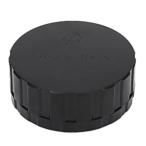 Round Shape Denture Case, Definitely No Leak Denture Bath Box for Traveling with Strainer and Magnetic Mirror, Reusable & Portable, Denture Cup for Care (BLACK)