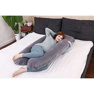 MOON PINE U Shaped Pregnancy Pillow for Sleeping and Replacement Pillow Cover