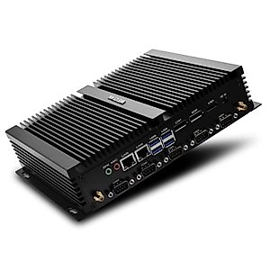 Mini Desktop Computer, Core i7-8550U, 32GB DDR4 RAM 1TB SSD, 4K@60Hz Triple Display HDMI, DP, EDP, Dual Gigabit Ethernet, 4USB2.0, 4USB3.0, 6RS232 COM, LPT port, Dual Band WiFi, Bluetooth4.2, Win11
