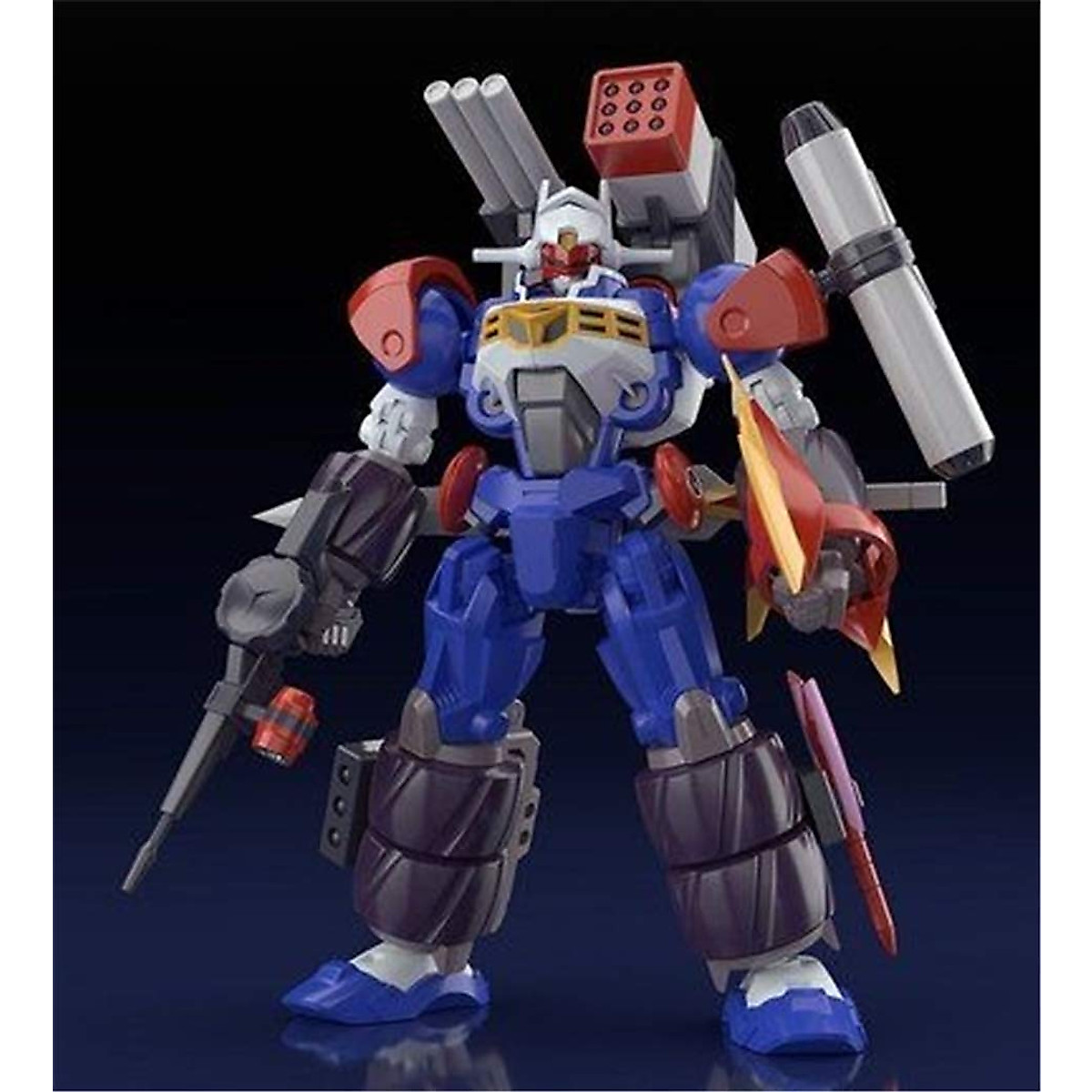 Bandai Shokugan Super Mini PLA Gear Fighter Dendoh Full Armor Dendoh Option Parts & Gatling Boar & Dragon Flare Set