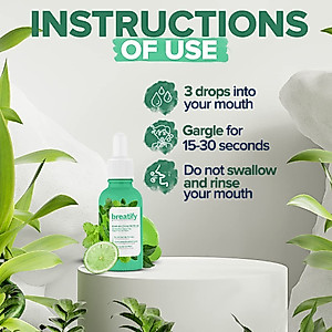 BREATIFY Bad Breath Treatment – Dry and Bad Mouth Smell Removing Drops – Easy to Carry and Handy Fresh Breath Oil serum, 20 mL, 0.68 Oz (Pack of 1, 0.68 Oz)
