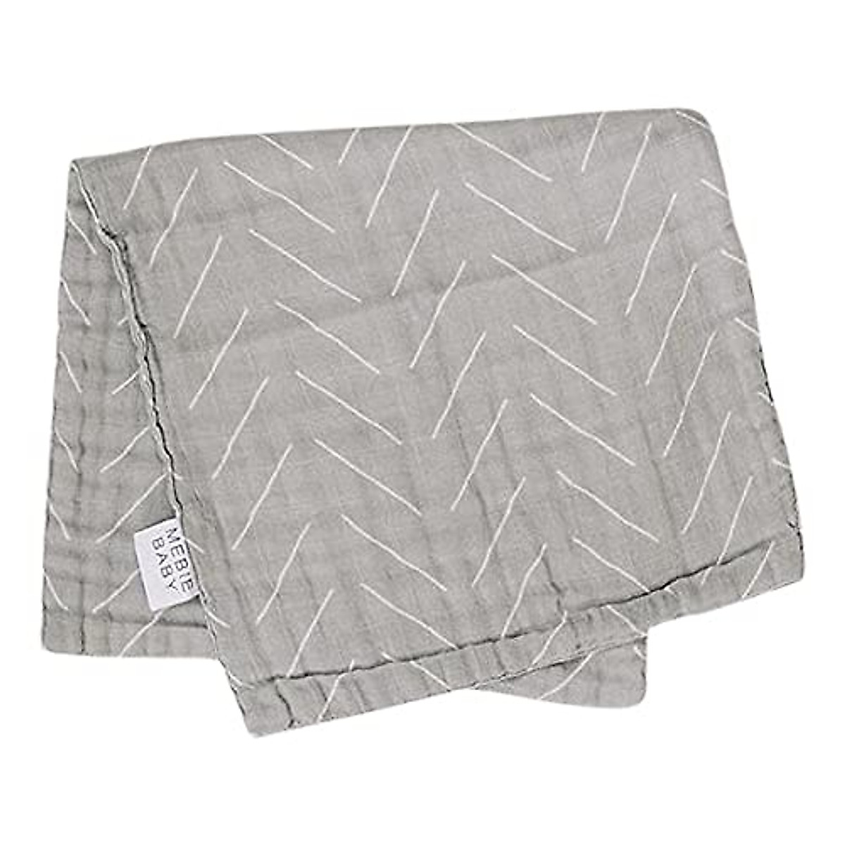 Mebie Baby Burp Cloths, Neutral Print 3-Pack, Muslin Burp Cloth Set for Spit Up, Drool, and More, Boho Burp Cloths for Baby Boy and Girl, Baby Must Haves for Registry Lists and Gifts for Newborns