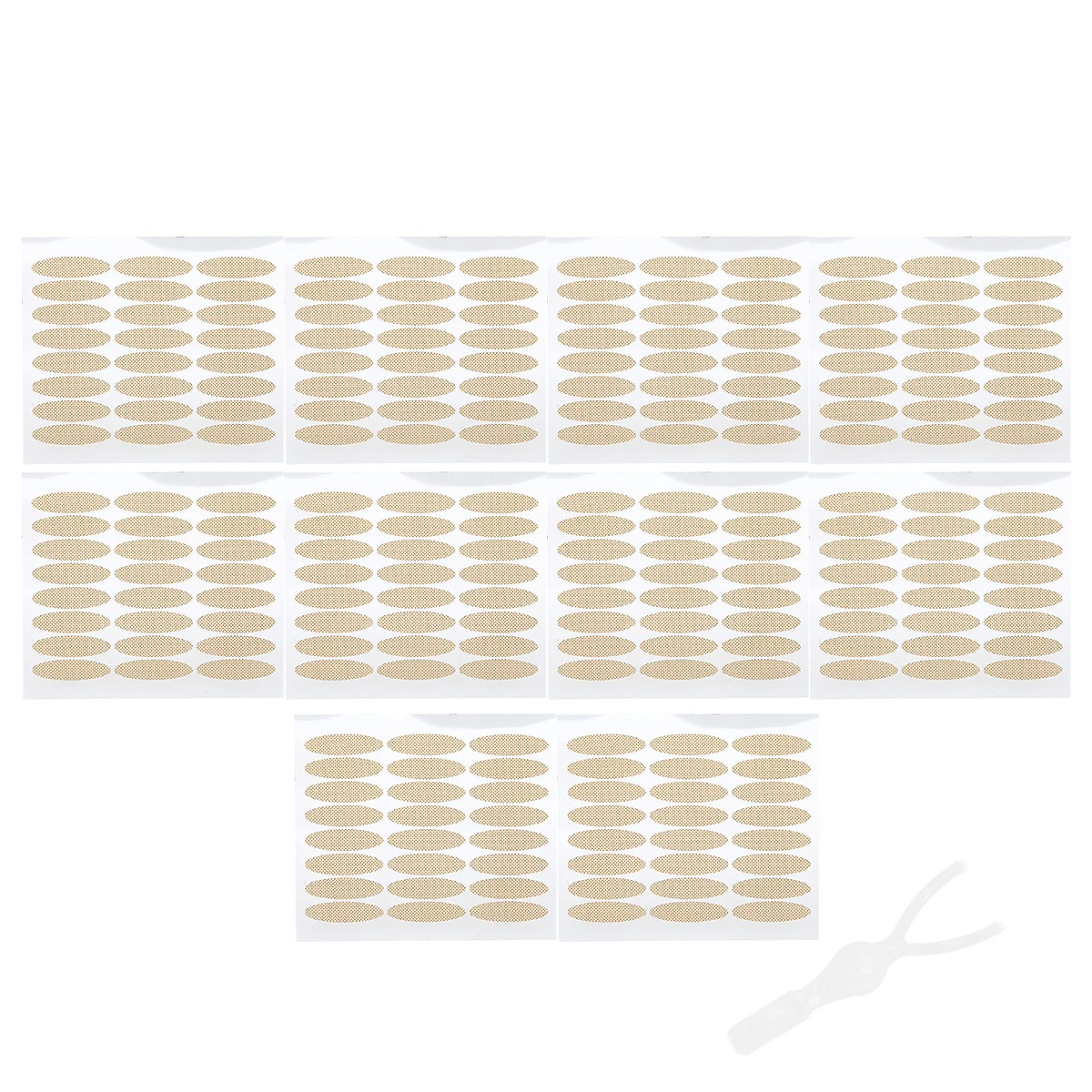 ZJchao Eyelid Tape, 240 Pairs Double Tapes Stickers Strip Sticker with Fork Rod Eyelids Big Eye Makeup Tool for Saggy Hooded Droopy Uneven Mono-Eyelids