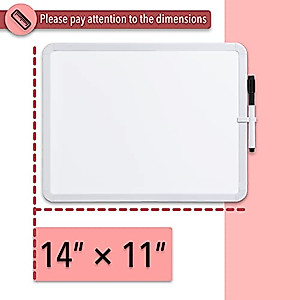 Mr. Pen- Dry Erase Board, 14” x 11” with a Black Dry Erase Marker, Small White Board, White Board for Kids, White Board for Students, Small Dry Erase Board, Mini White Board