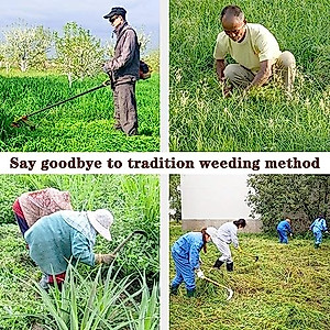 Handheld Grass Trimmer Cordless String Trimmer Small Household Electric Lawn Mower Multifunctional Weeder Retractable Rod 10.8V/2.0Ah Lithium Battery