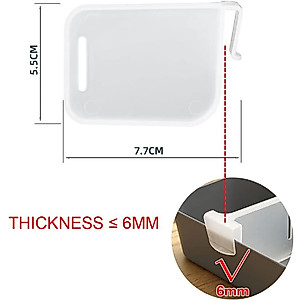 ADVOK Refrigerator Dividers Organizer, 12Pcs Plastic Hanging Ornament, Adjustable Snap-on Storage Box, Fridge Door Space Separators, Kitchen Pantry Gadget