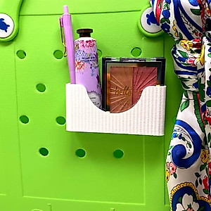 Boglets PREMIUM - Wallet Holder Accessories - Premium Collection - Compatible with Bogg Bag, Simply Southern & other Tote Bags - Decorative Accessories & Organizers - Made in USA - [White]