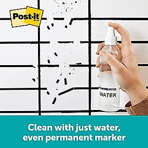Post-it Flex Write Surface, Permanent Marker Wipes Away with Super-Hydrophilic Technology, 3 ft x 2 ft, White Dry Erase Whiteboard Film (FWS3X2)