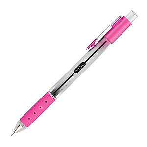 TUL Retractable Gel Pens, Needle Point, 0.5 mm, Gray Barrel, Assorted Bright Ink Colors, Pack Of 8