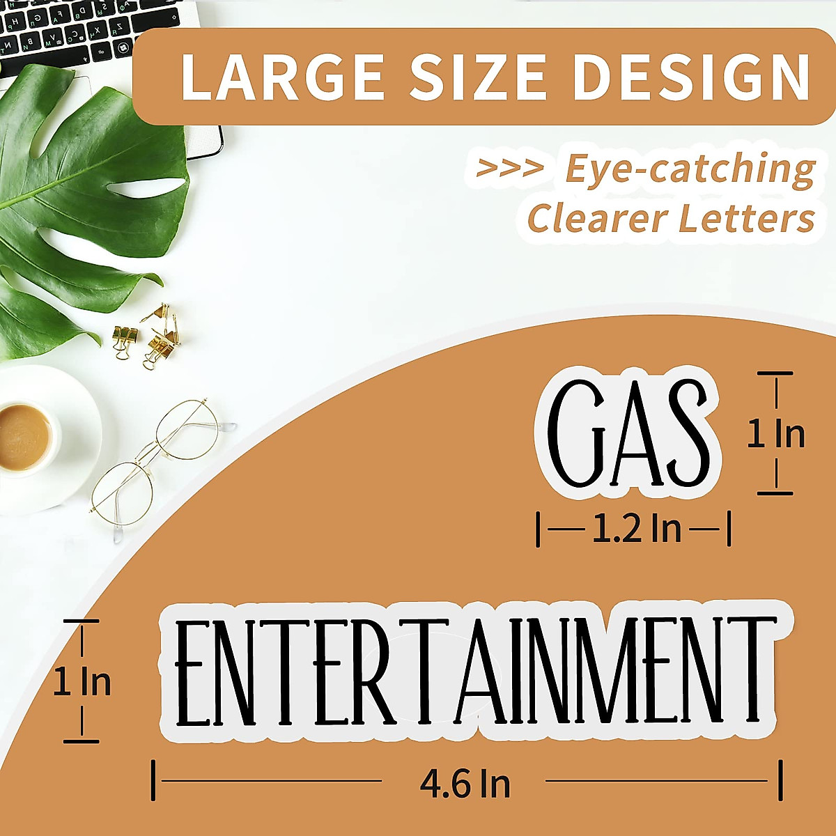 100 Cash Envelope Sticker Labels - Black Vinyl Decals for Finance Planner, Budget Stickers for Cash Envelope System Wallet & A6 Binder, Clear Labels Money Sticker for Budget Envelopes Coupon Organizer