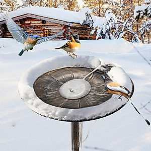 Keten Bird Bath Heater for Outdoors in Winter, 70W Thermostatic Controlled Auto Shut Off Birdbaths Deicer, Winter Water Heated De-icer for Bird, Chicken, Duck, Farm Trough