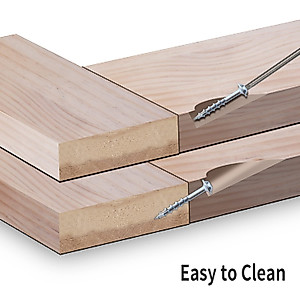 Ruitool Pocket Hole Screws #8 x 1-1/4" Square Drive Coarse-Thread Zinc Coated Self-Tapping Wood Screws 150ct. for Woodworking Tools…