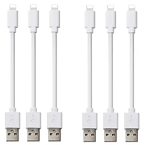 Short Phone Charger Cable (6 Pack 1 FT Cord) Compatible with Cellphone, All USB Charging Station, CLZHome Fast Charge & Sync Data Cables for Phone 11 Pro Xs MAX XR X 8 7 7 Plus 6s 6s Plus 6 6 Plus