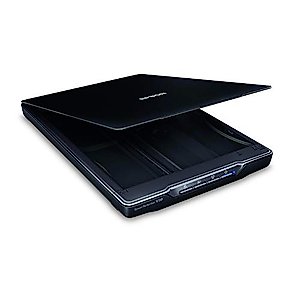 Epson Perfection V39 Color Photo & Document Scanner with Scan-To-Cloud & 4800 Optical Resolution, Black