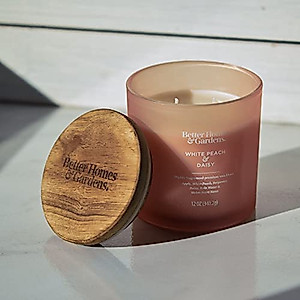 Maclock Better Homes and Gardens 12oz 2-Wick Candle, 2-Pack (White Peach and Daisy)