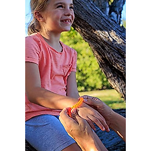 Mosquito Guard 20 Individually Wrapped Mosquito Repellent Bracelets for Kids - Plant Based DEET Free Mosquito Bands - Mosquito Repellent Outdoor Patio