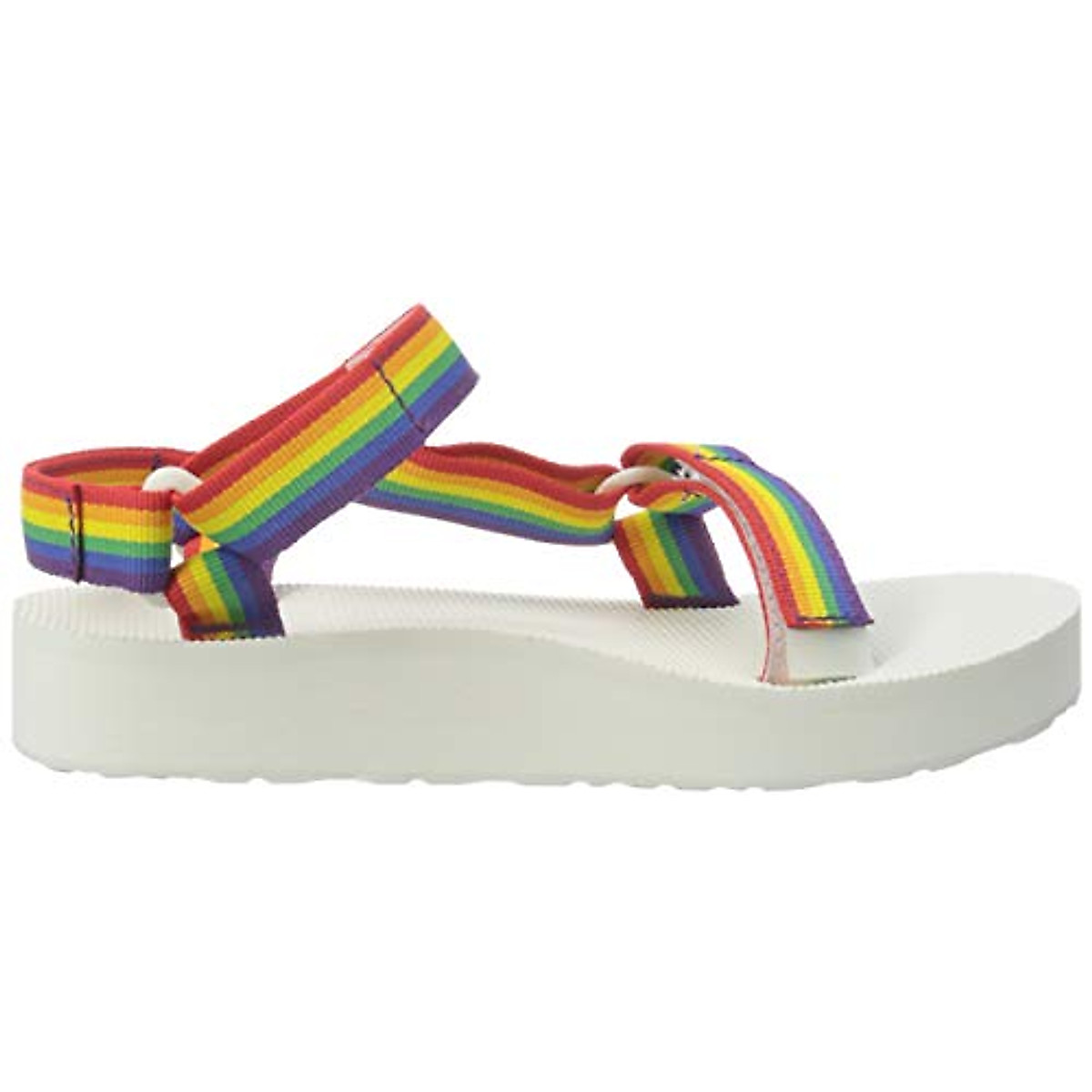 Teva womens Midform Universal Wedge Sandal, Rainbow/Black, 8 US
