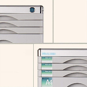 Flat File Cabinet, 8-Layer File Storage Cabinet, with Lock and Index Label, File Classification Management, for Office Supplies Storage