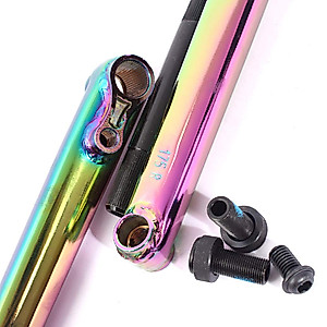 KHEbikes MVP V2 BMX Crank Set 48 Teeth CrMo 19 mm Axle Oil Slick 1.79lbs 175 mm