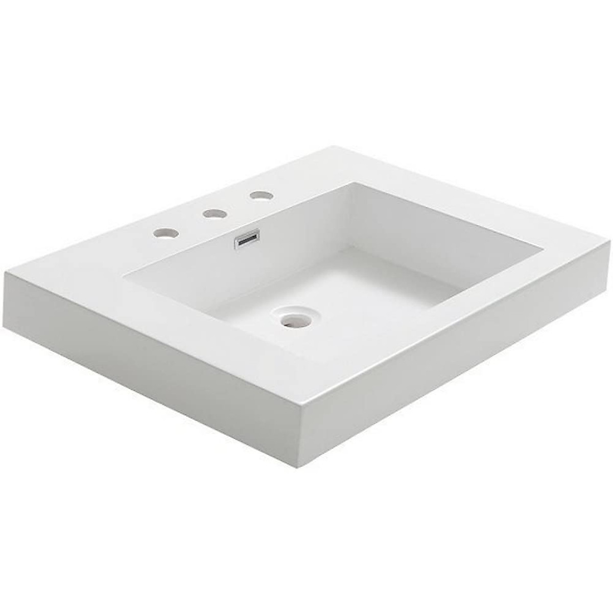 Fresca Potenza 28" White Integrated Sink/Countertop
