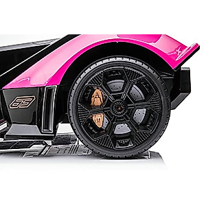 Dakott Lamborghini V12 Vision Gran Turismo Ride on Sports Car for Kids., Pink, Large