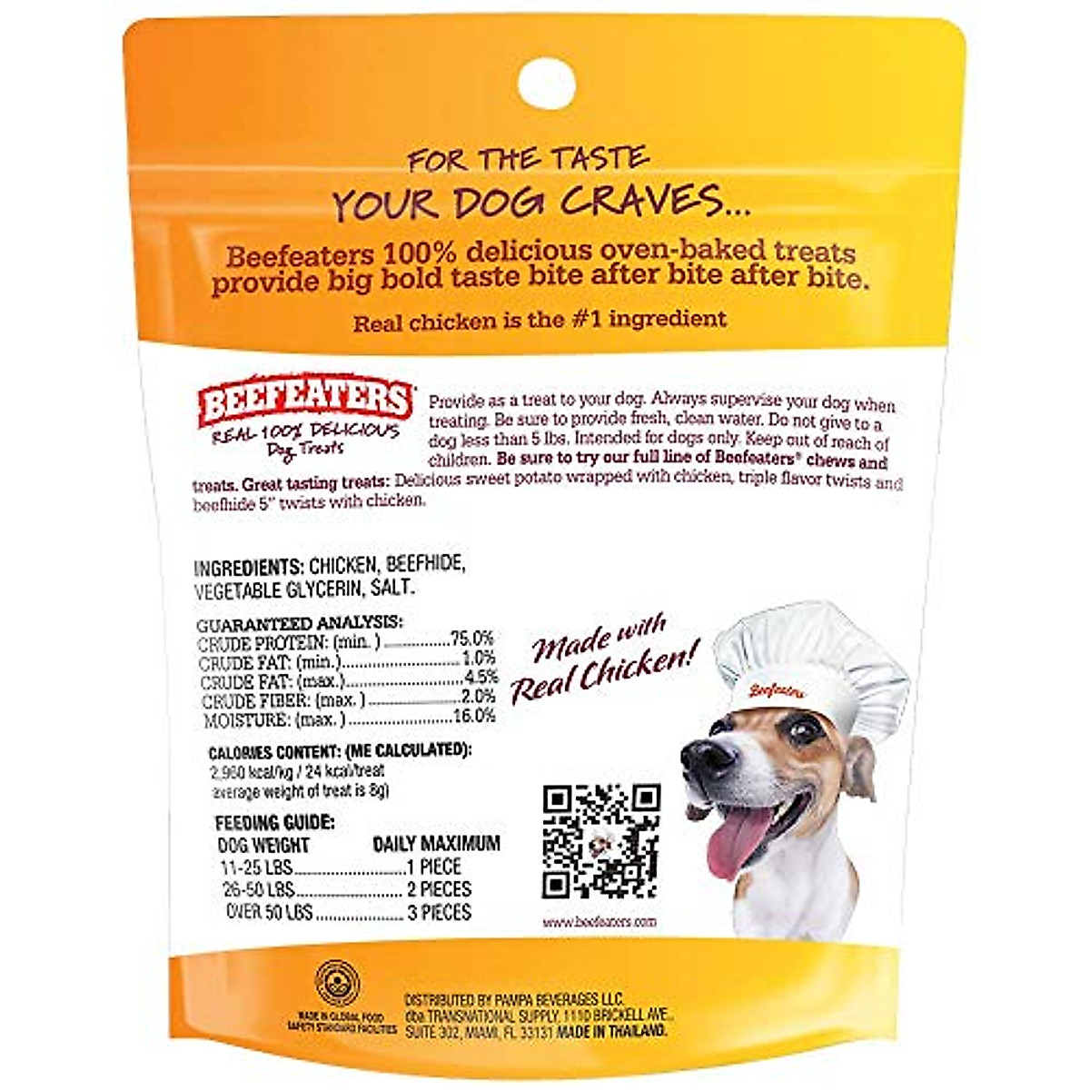 Beefeaters Beefhide 5" Twists with Chicken Treats for Dogs | 36 oz, One Size (348856)