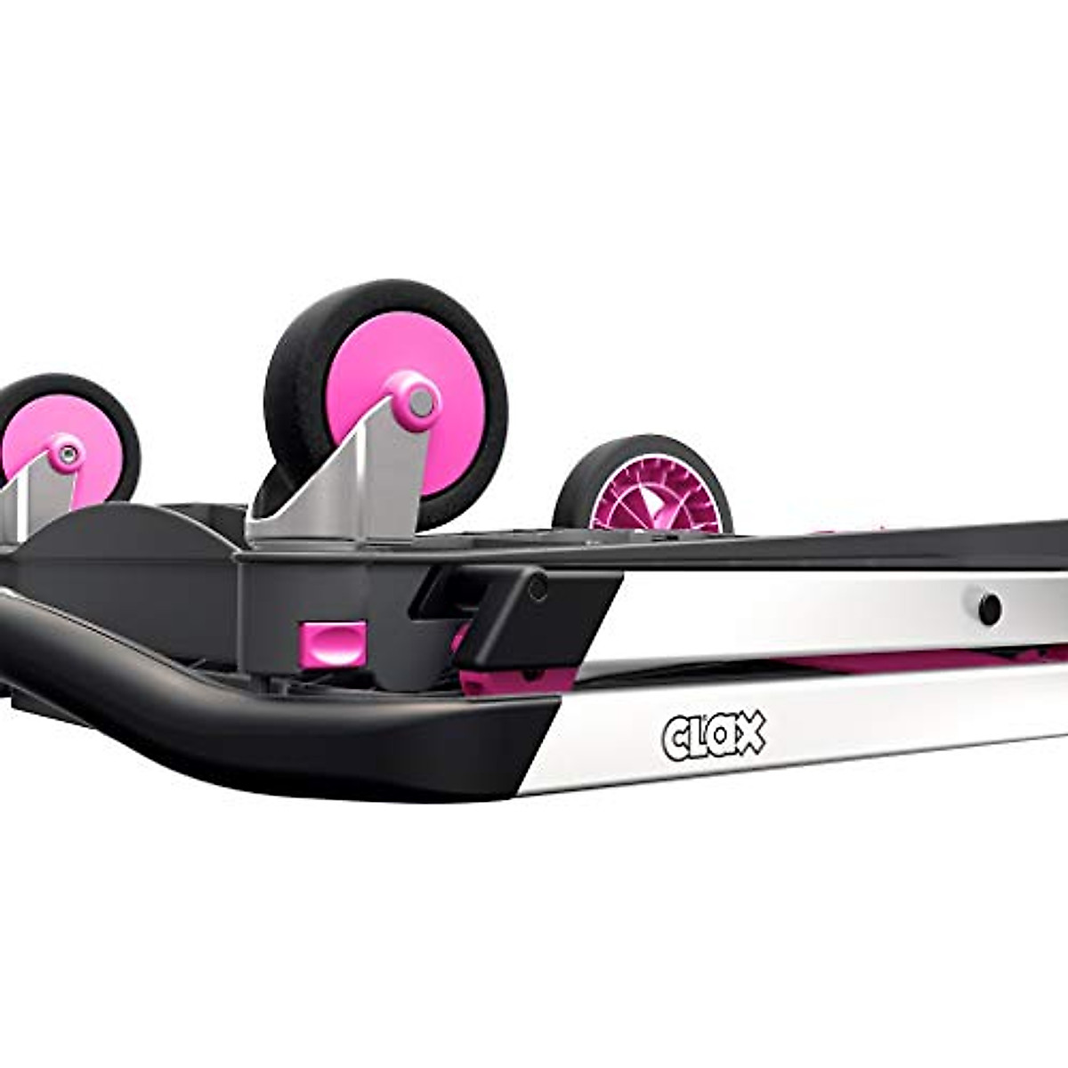 CLAX® The Original | Made in Germany | Multi Use Functional Collapsible Carts | Mobile Folding Trolley | Storage Cart Wagon | Shopping Cart with 2 Storage Crates (Pink)