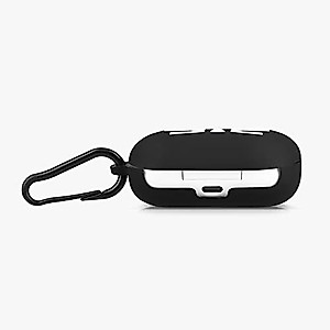 kwmobile Silicone Case Compatible with Samsung Galaxy Buds/Buds Plus Case Cover - Cat Black/White