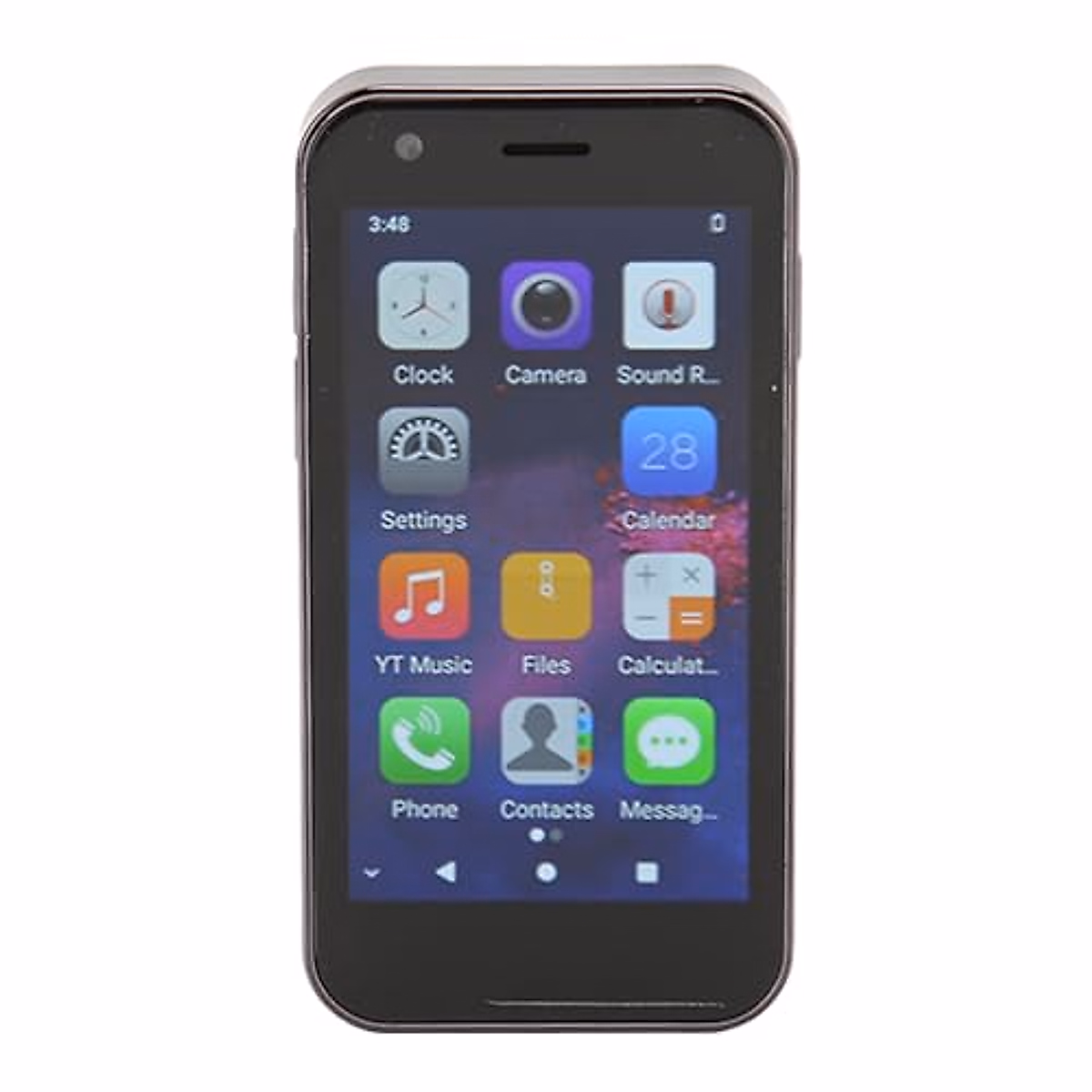 Airshi Small Mobile Phones Dual Card Dual Standby 5MP Front 13MP Rear Camera 4G Mini Phone 2000mAh for Home (Black)