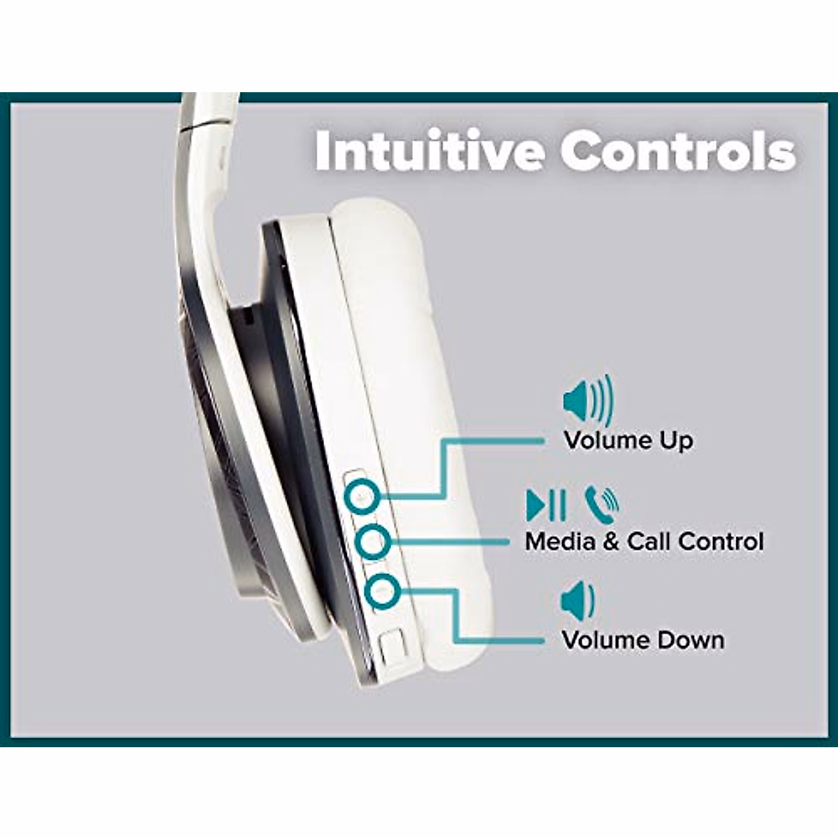 Cleer Audio Enduro 100 Wireless Bluetooth Headphone - Over Ear Fast Charging Lightweight, Podcasting 100Hr Long Battery | Full Charge 4 Day Playback, Play Music & Take Calls Ironless Driver (Navy)