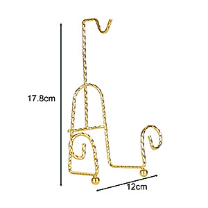 IEUDNS Tea Cup and Saucer Display Stand, Teacup Easel Twist Wire Coffee Mug Organizer, Tea Cup Holder Display for Coffee Mug Plate