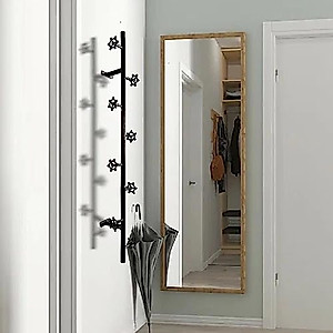 changqing Vertical Faucet Coat Rack Wall Mounted 35 Inch, Metal Rotatable Vertical Hat Rack for Wall, Modern Wall Coat Tree for Hats, Jackets, Bags, Entryway Bedroom