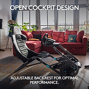Playseat Trophy - Logitech G Edition Sim Racing Cockpit | Fully Adjustable | Supports all Direct Drive Steering Wheels | Lightweight & Robust | Absolute Comfort ActiFit