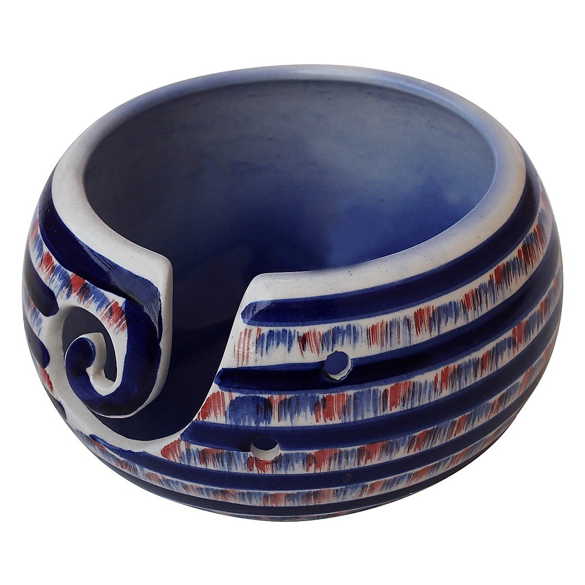 ABHANDICRAFTS Ceramic Knitting Yarn Bowl, Crochet for Moms - A Perfect on All Occasions for Moms and Grandmothers