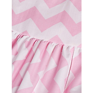 Baby Doll Bedding Chevron Dot Diaper Stacker, Pink