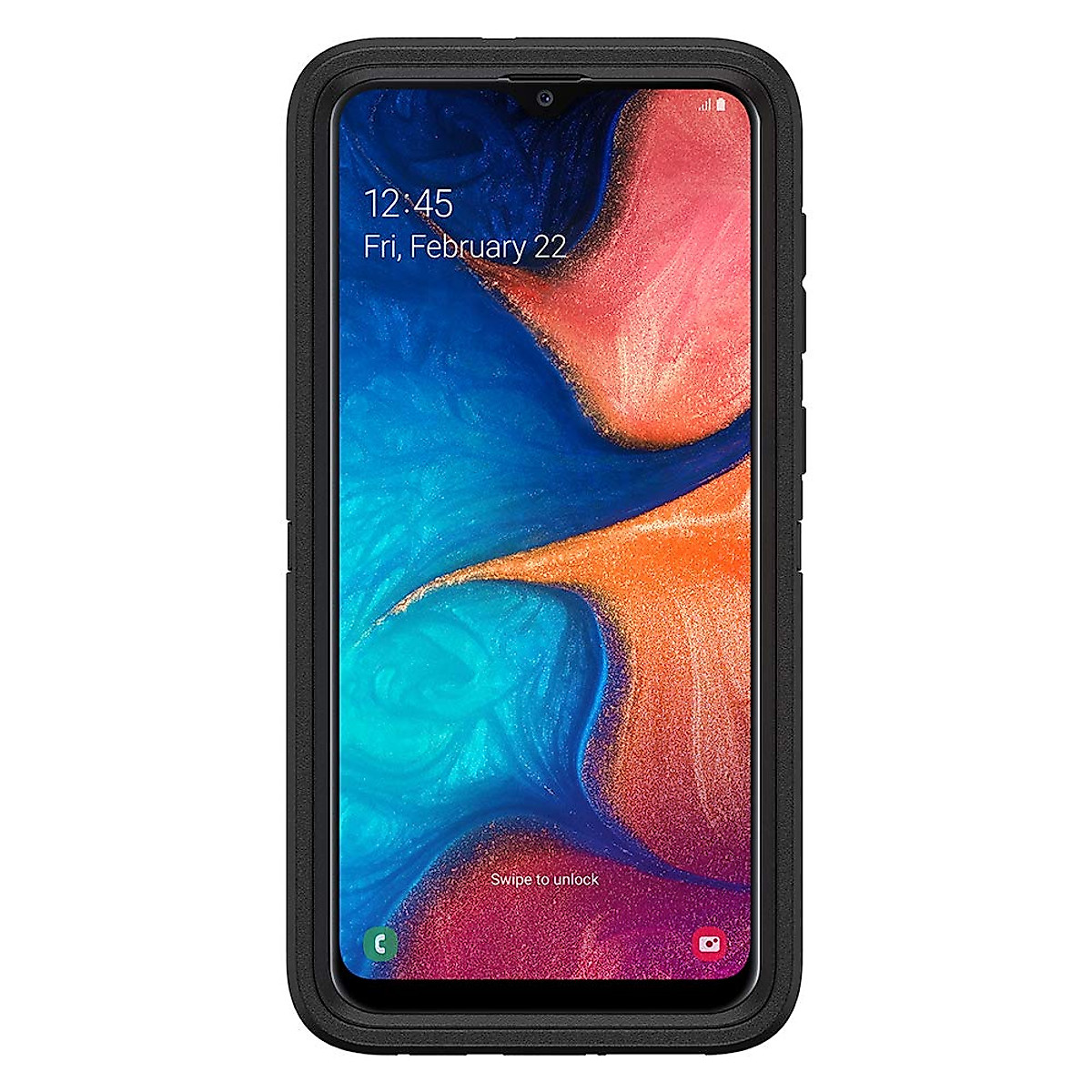 OtterBox DEFENDER SERIES SCREENLESS Case Case for Samsung Galaxy A20 - BLACK