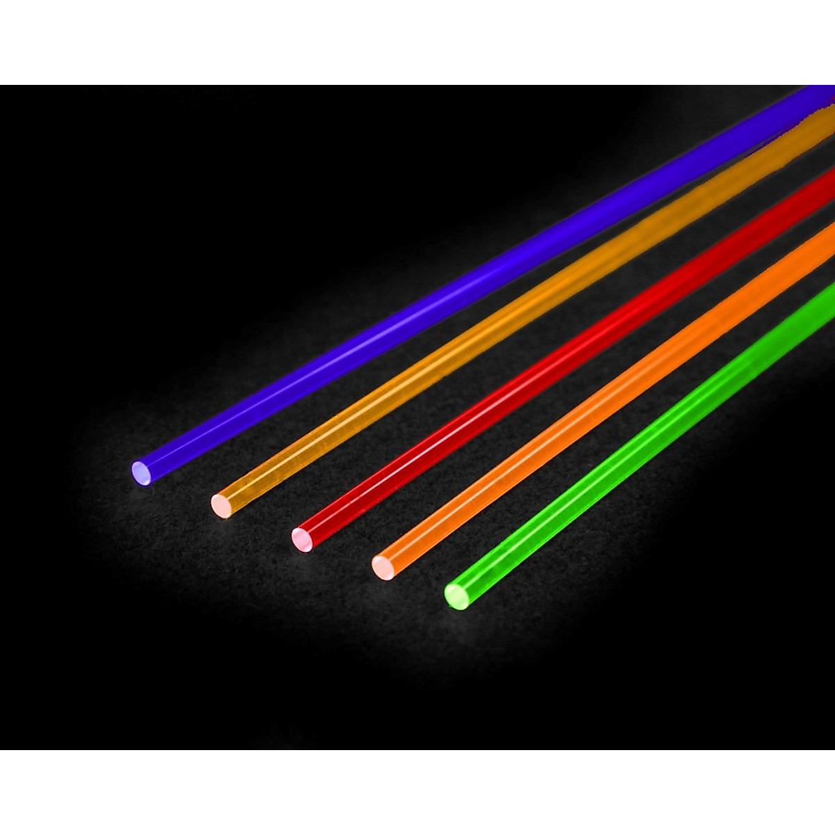 Nanoptics Ultra Super Flex Replacement Bowsight Fiber 12" (Pack of 5) - 0.029" Multi (Green, Yellow, Red, Blue, and Hunter Orange)