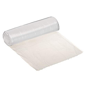 AmazonCommercial 10 Gallon Trash Bags 24" x 24" - 6 Micron Natural Clear High Density Commercial Garbage Bags - 200 count